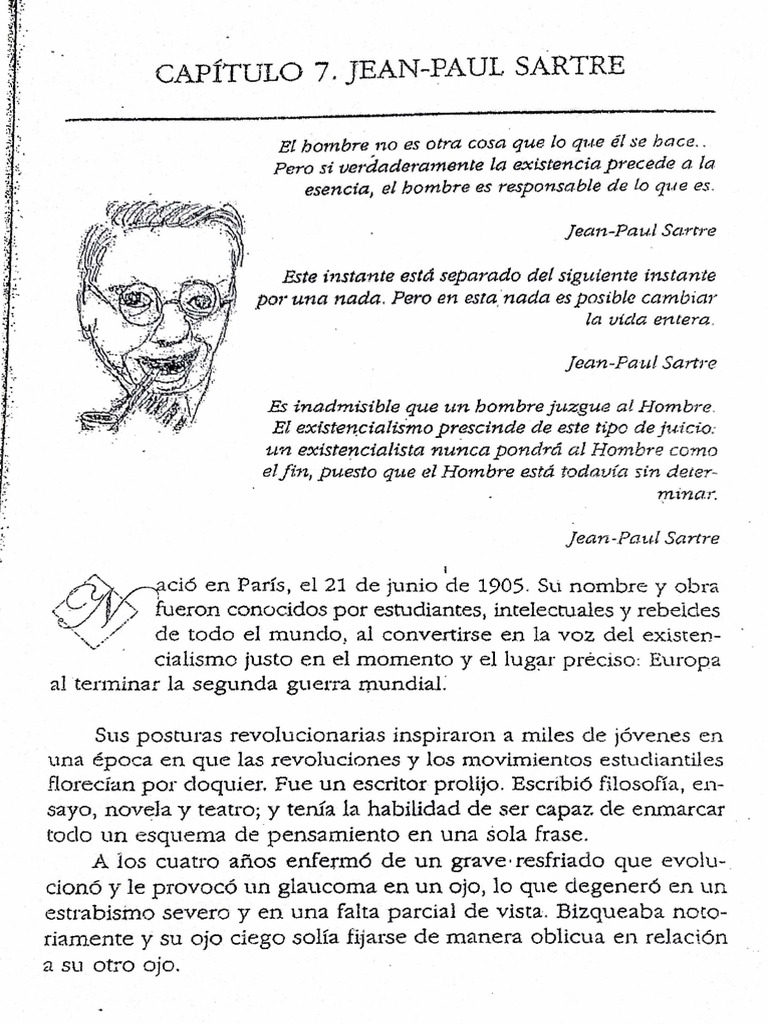 Sartre | PDF | Jean Paul Sartre | Realidad