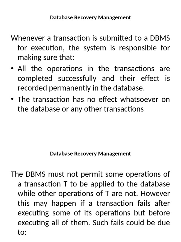 Transaction Management And Concurrency Control Pdf Database
