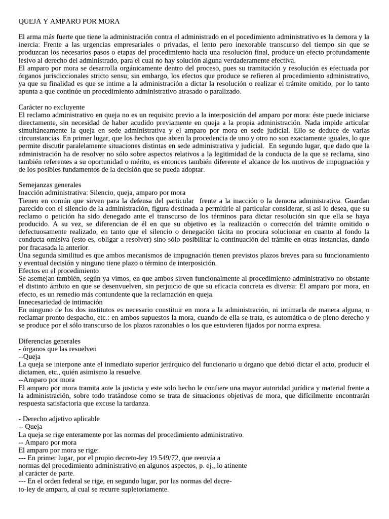 Queja Amparo Mora | PDF | Justicia | Crimen y violencia