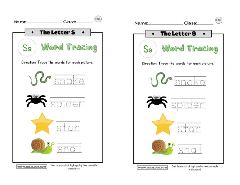 Letter Ss Spell | PDF