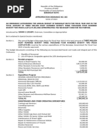 Annual Barangay Budget | PDF