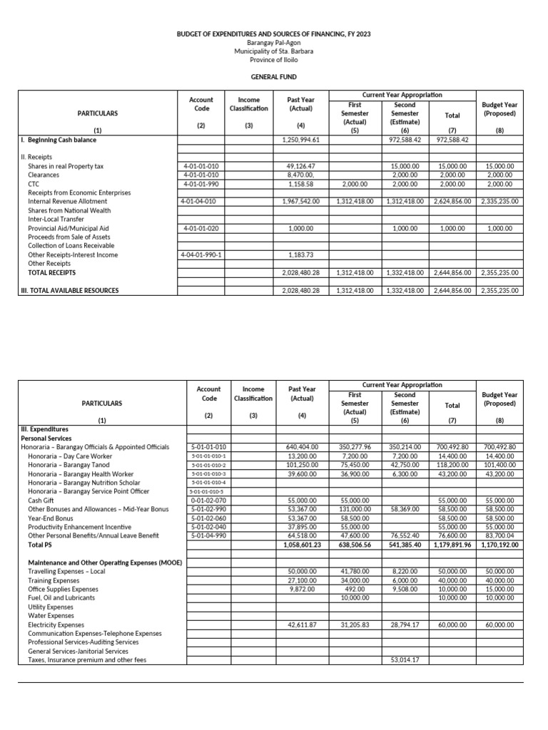 Annual Budget 2023 | PDF | Expense | Budget