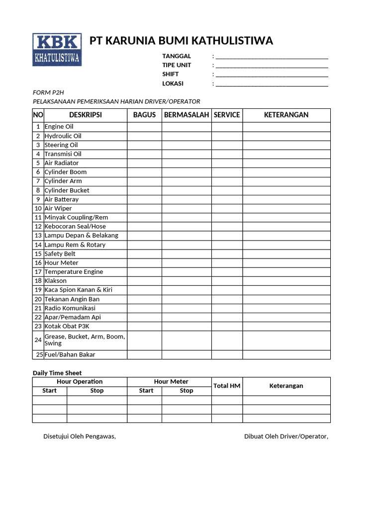 Form P2H | PDF