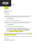 Draft Format of Application of Challan Correction To Be Submitted To ...