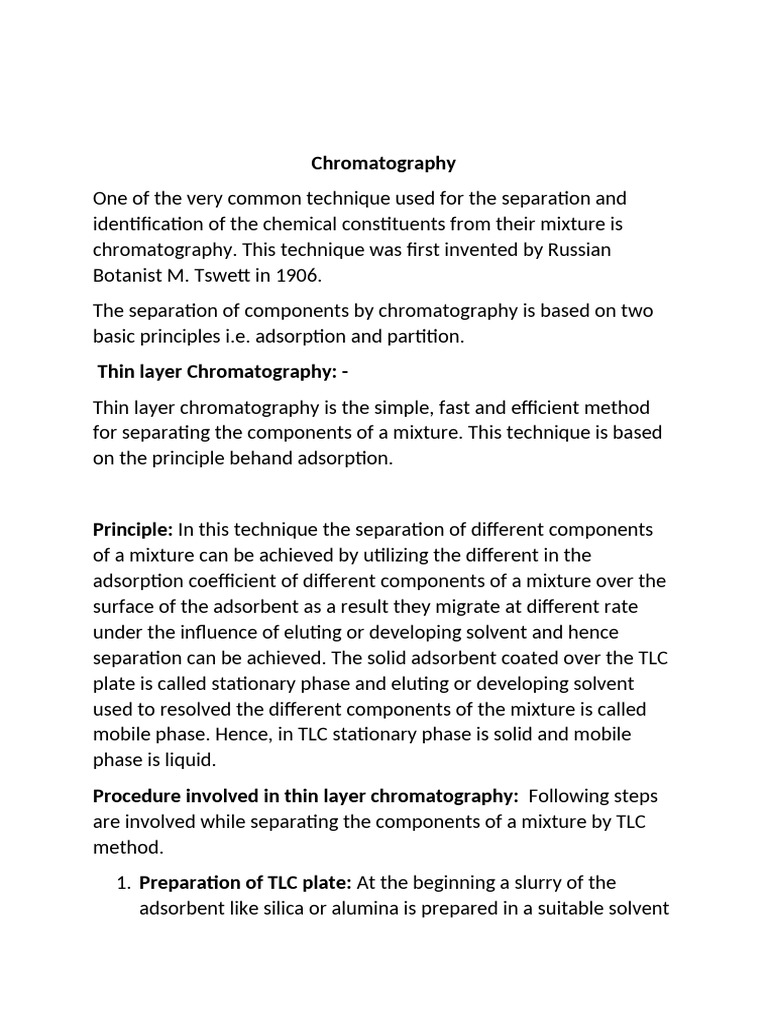 Analytical Chemistry | PDF | Thin Layer Chromatography | Chromatography