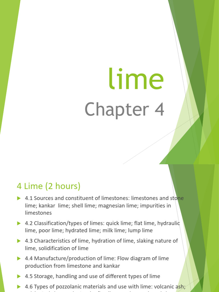 Overview of Lime and Kankar Lime | PDF | Lime (Material) | Limestone