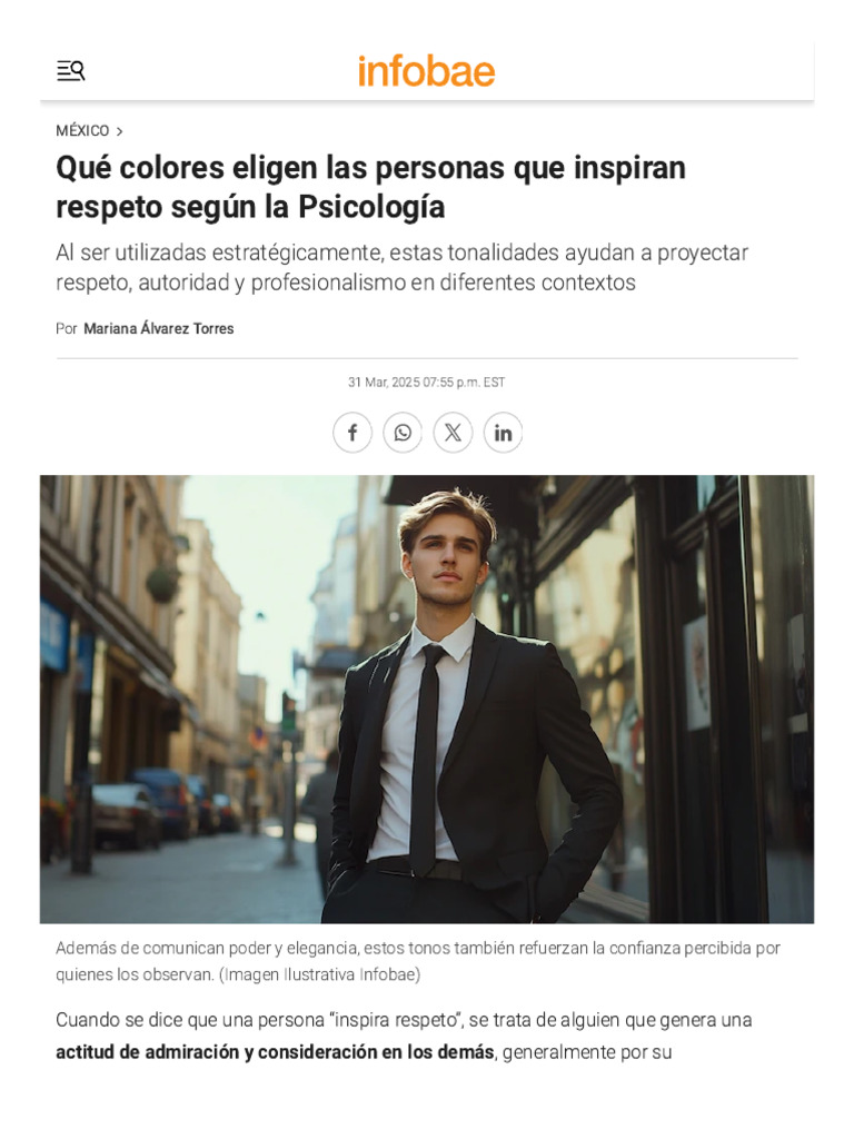 Qué Colores Eligen Las Personas Que Inspiran Respeto Según La ...