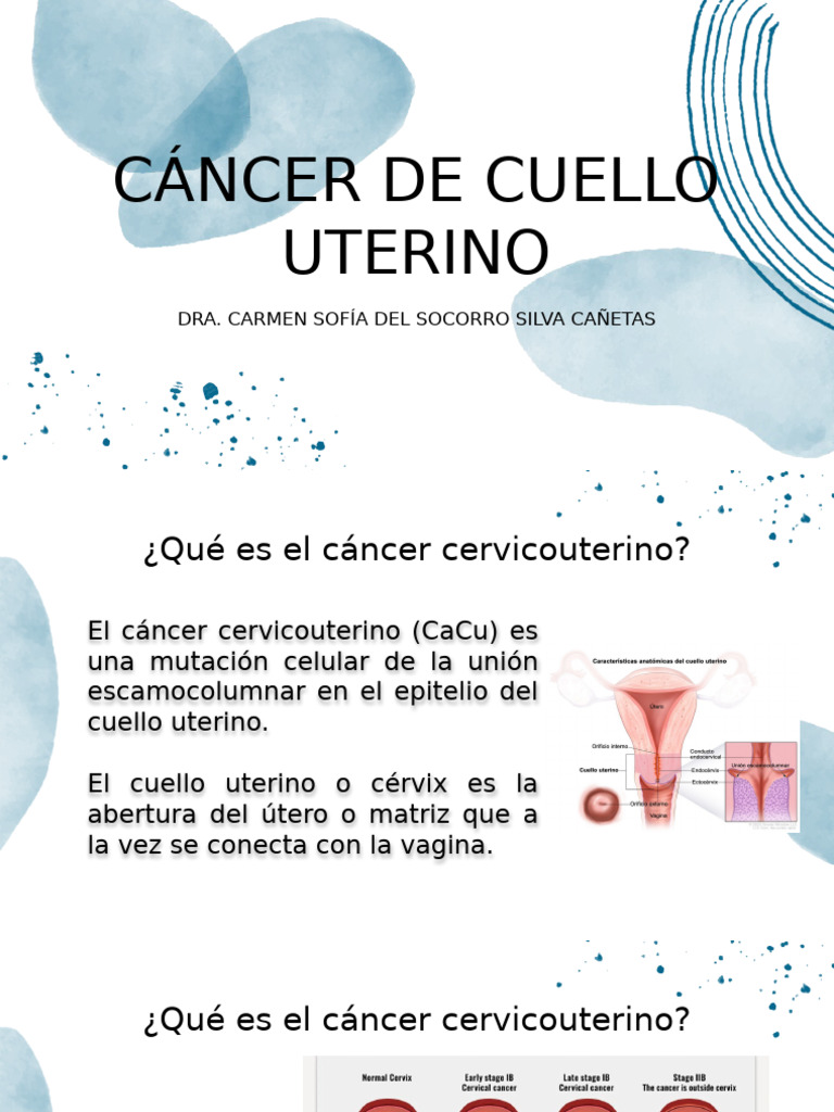 EXPO CANCER CERVICOUTERINO | PDF | Cáncer de cuello uterino | La salud de la mujer