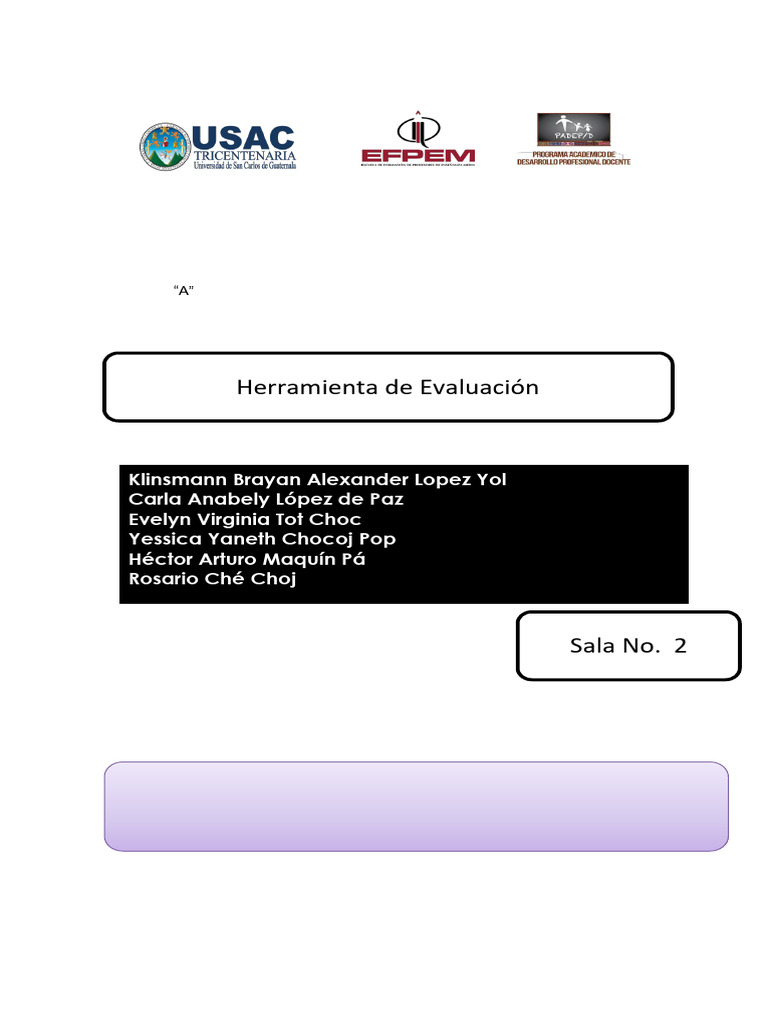 Herramienta de Evaluacion | PDF | Aprendizaje | Conocimiento procedimental