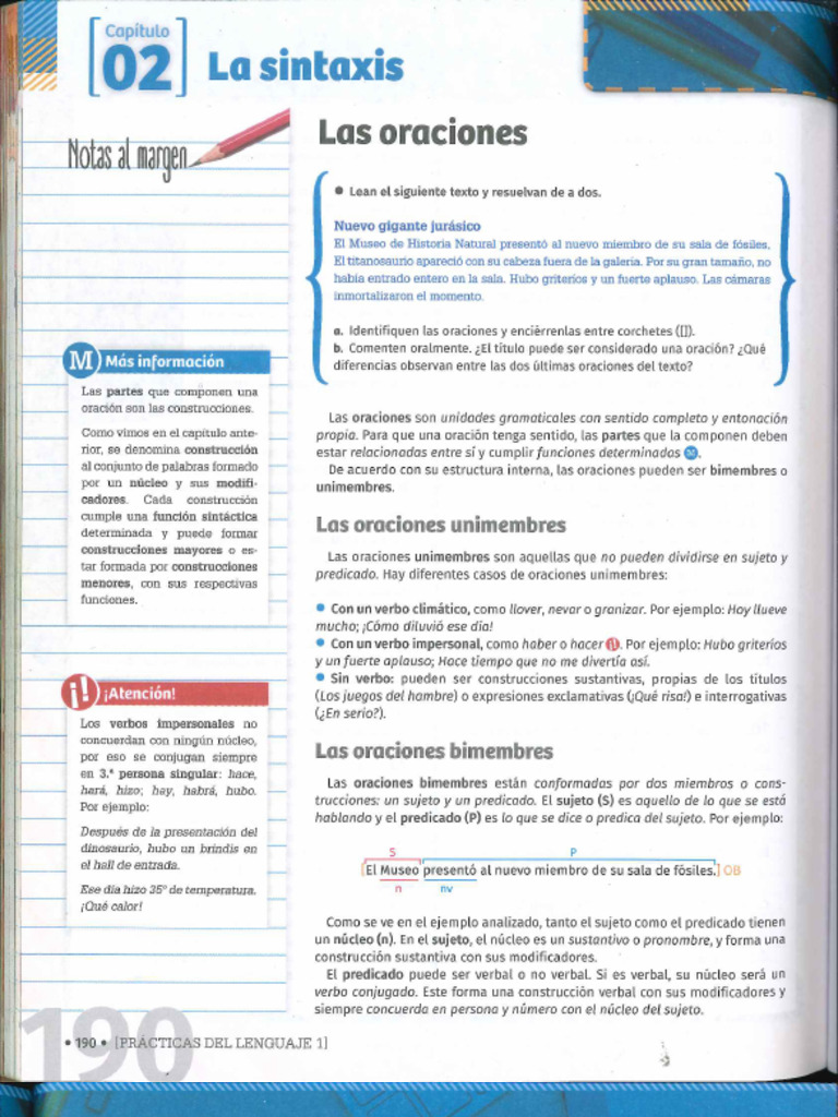 2°lengua Sintaxis 1 | PDF