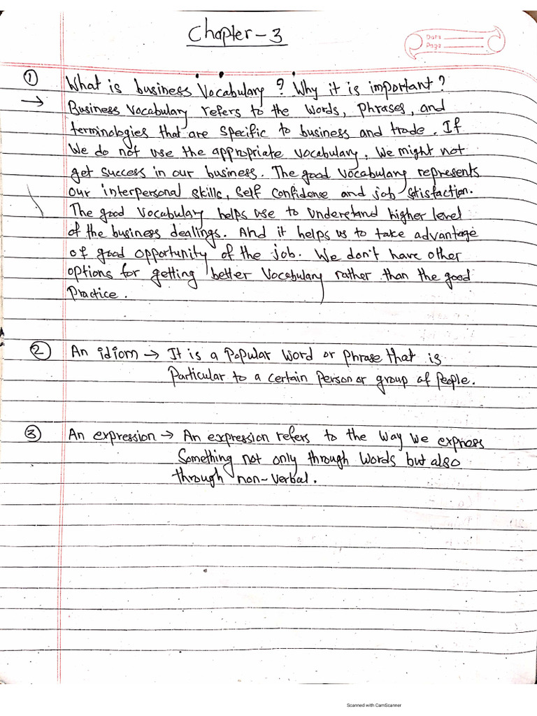 Business Eng. Unit 3 | PDF