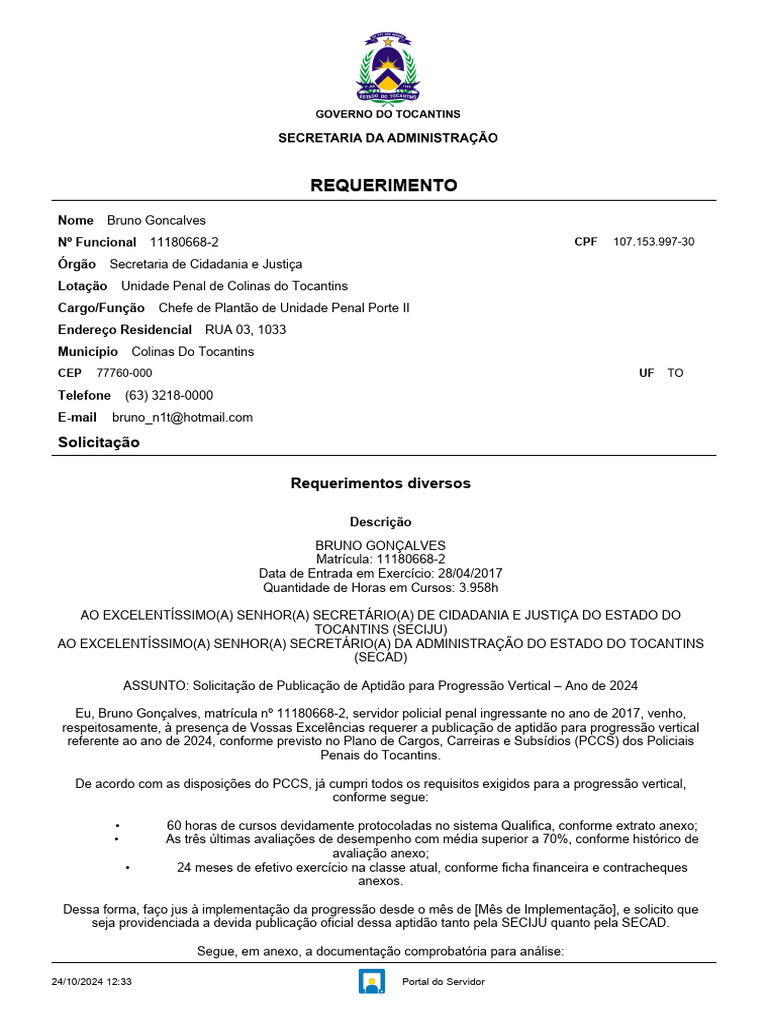 Requerimentos Diversos | PDF