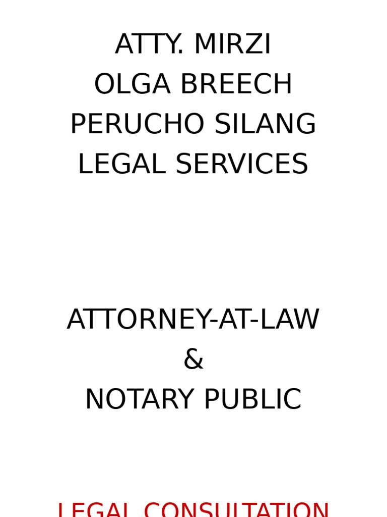 Legal Services and Notary Hours | PDF