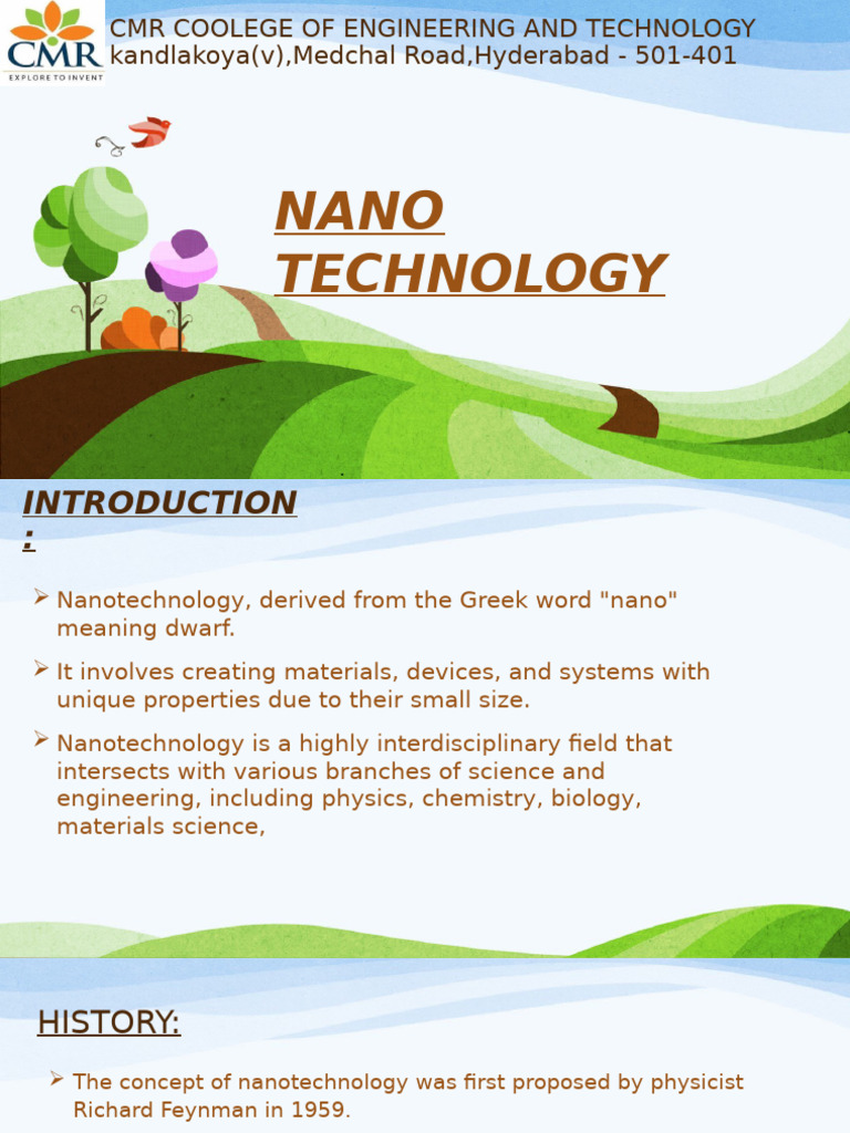 Overview of Nanotechnology Applications | PDF | Nanotechnology ...