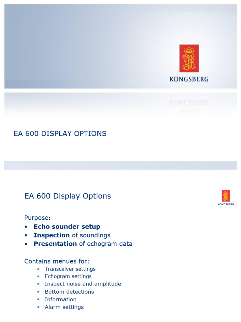 EA600 Display Options Feb 2012 | PDF | Telecommunications Engineering