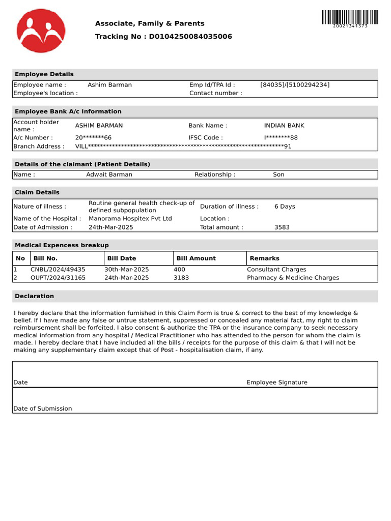 Claim Form Maven | PDF | Medicine | Health Care