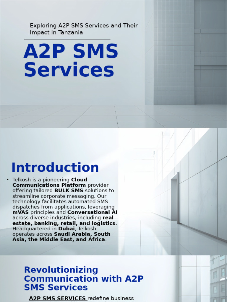 Best A2P SMS SERVICES IN TANZANIA Provider - Telkosh | PDF | Interactive Voice Response ...