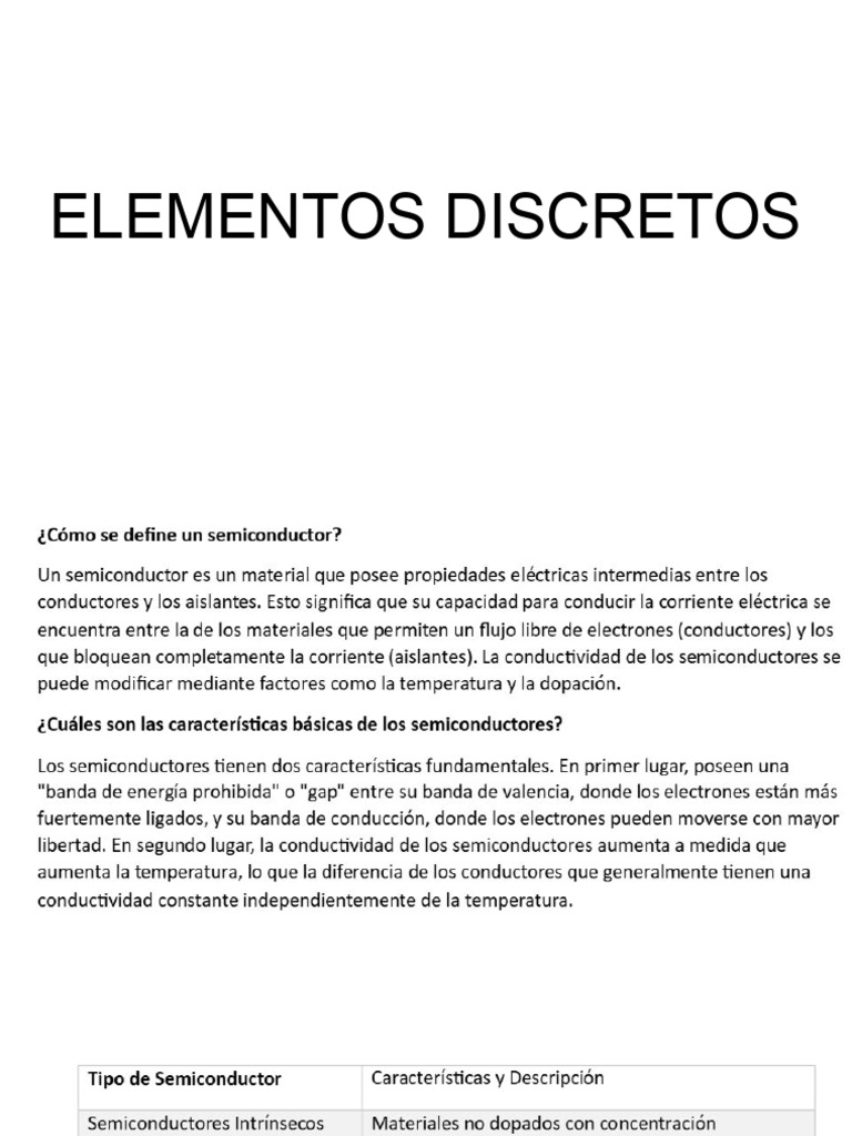 Elementos Discretos y Osciladores | PDF