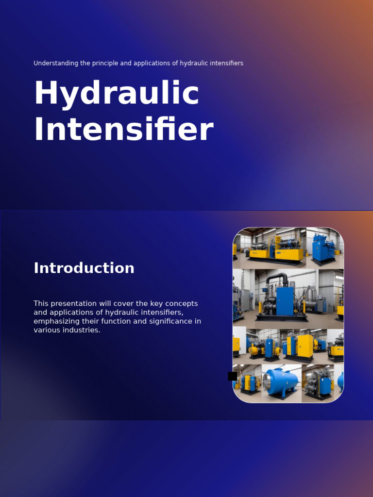 Hydraulic Intensifier | PDF | Hydraulics | Vehicle Technology