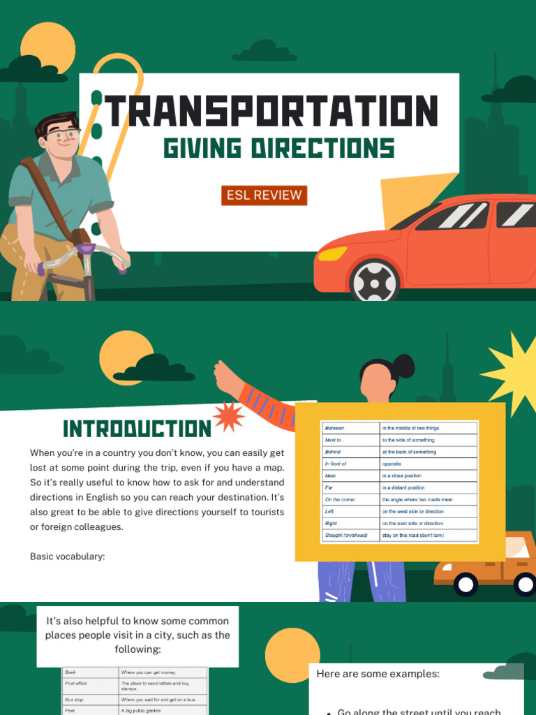 Essential English for Giving Directions | PDF