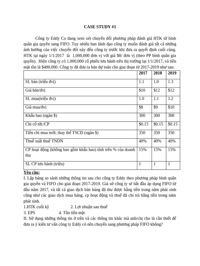 CASE-STUDY-1-KTTC-NHÓM-16 | PDF