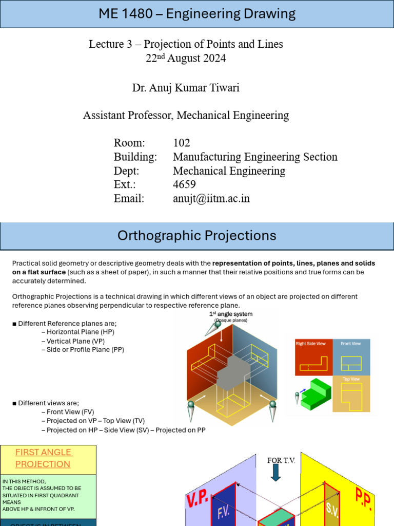 L3 Projection of Points and Lines | PDF | Cartesian Coordinate System ...