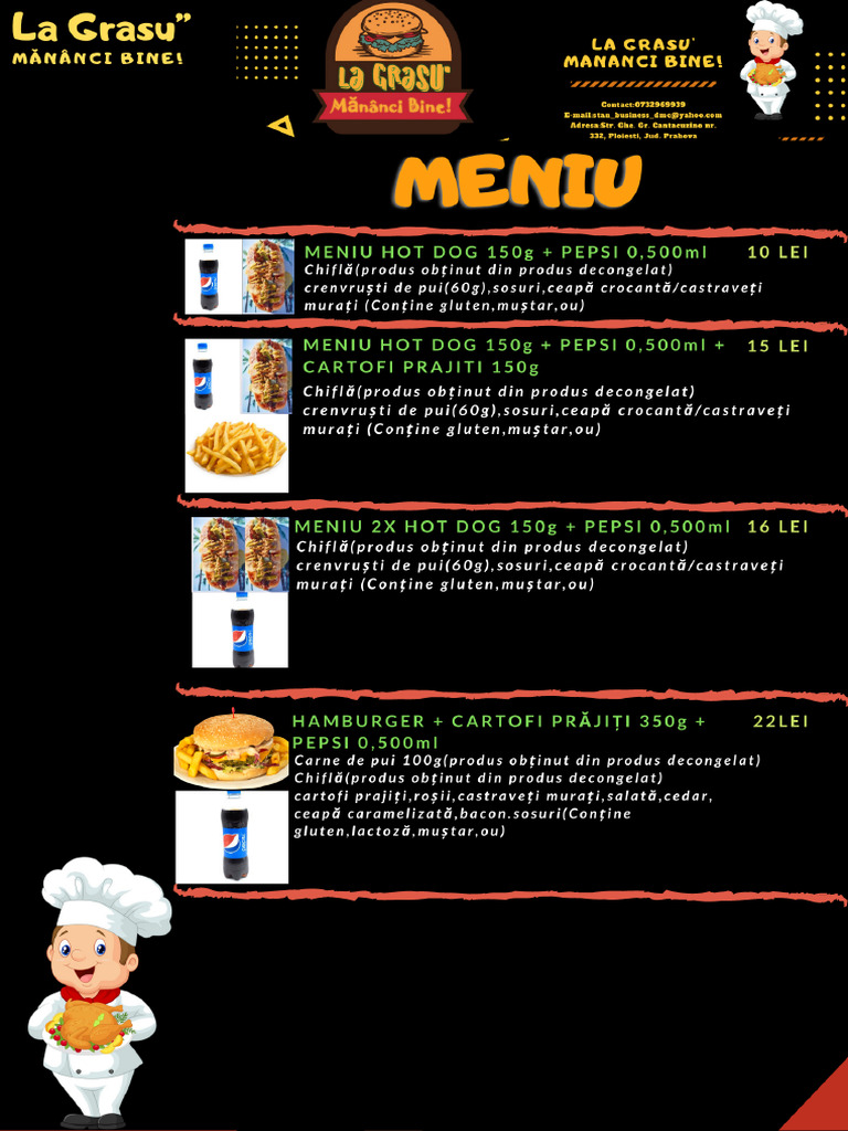 La Grasu Meniu | PDF