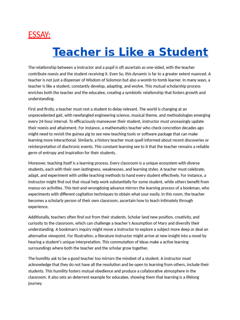 Teacher-Student Learning Dynamics | PDF | Teachers | Learning