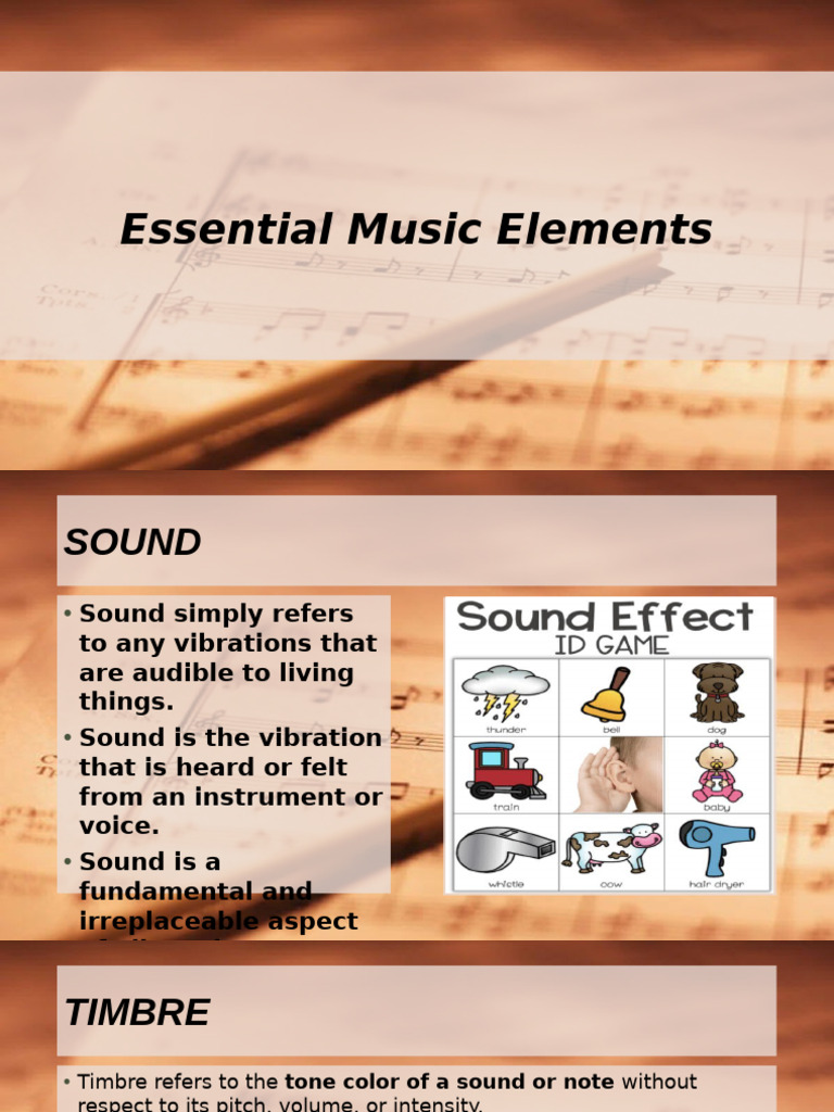 Key Elements of Music Explained | PDF | Tempo | Rhythm
