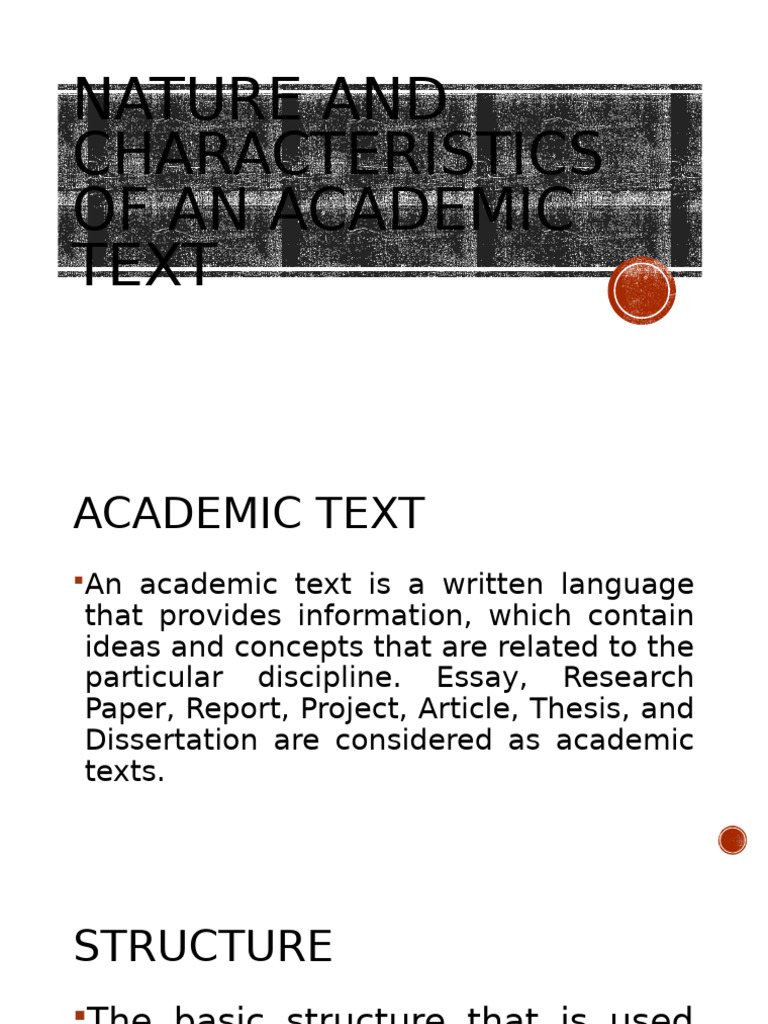 Features of Academic Texts Explained | PDF | Subject (Grammar) | Word
