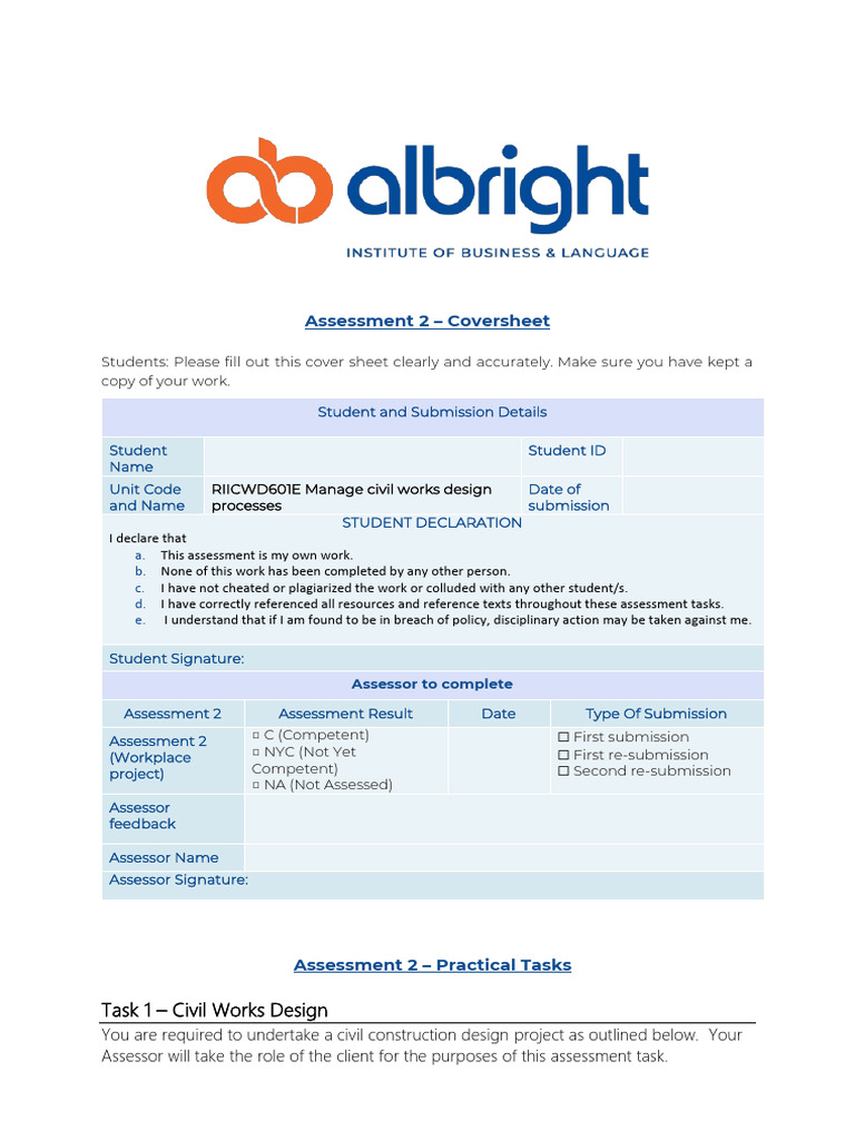 RIICWD601E Assessment 2 (PDF Version) RIICWD601E - Assessment 2 | PDF | Steel | Reinforced Concrete