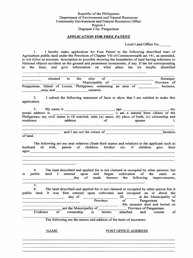Agricultural Fpa Form | PDF