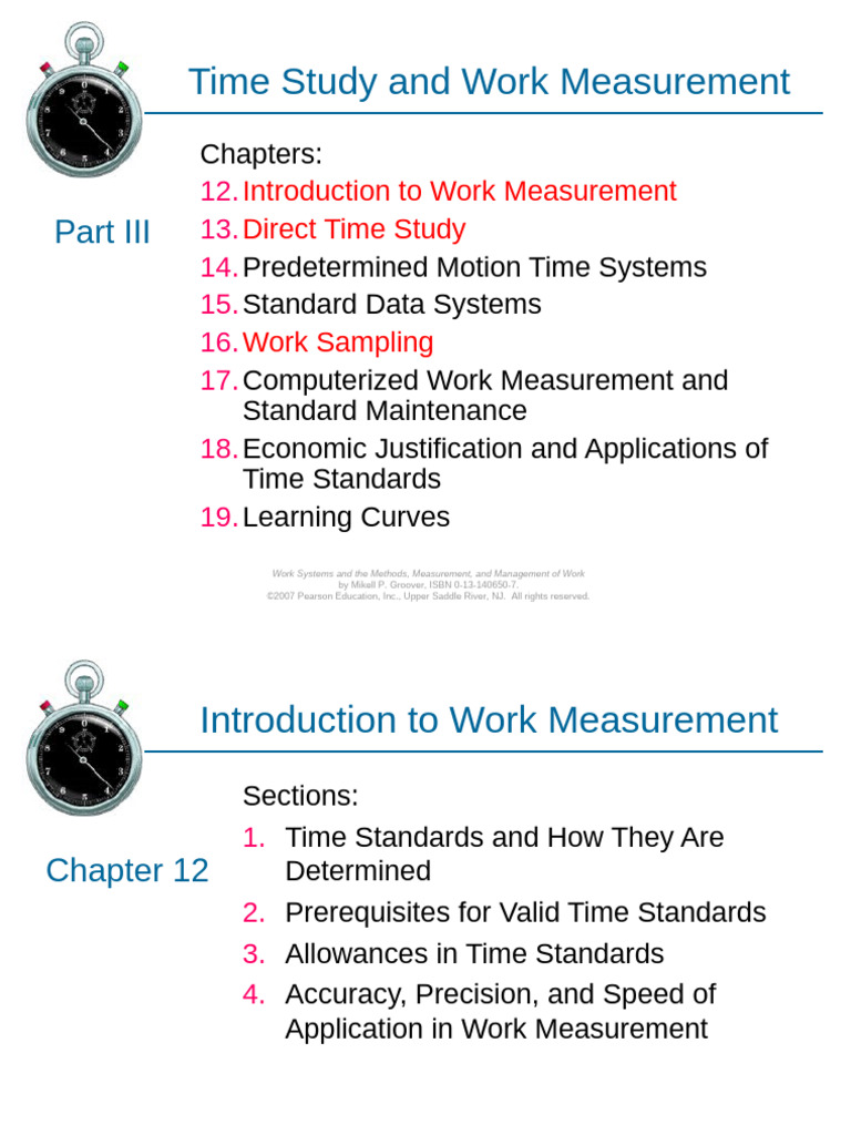 Ch-12 Intro Time Study | PDF | Accuracy And Precision | Applied Mathematics