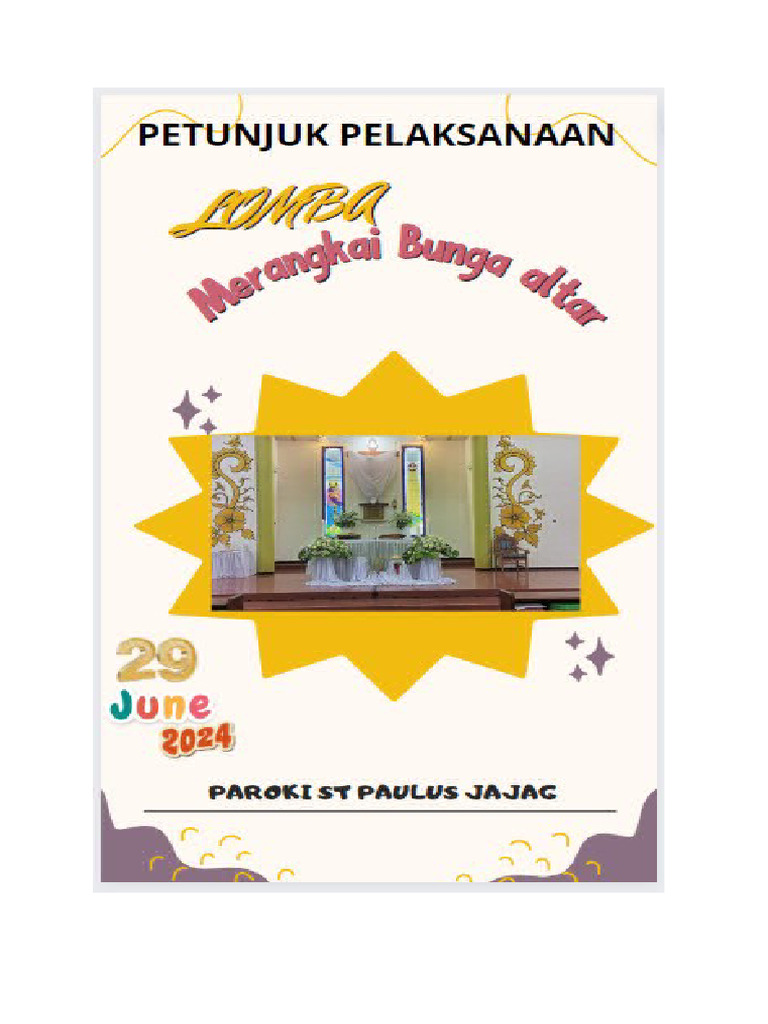 Juklak LOMBA MERANGKAI BUNGA | PDF