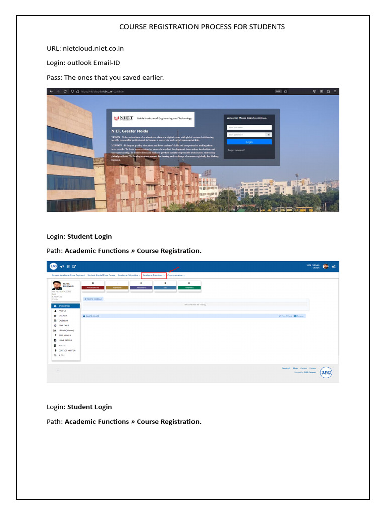 Course_Registration_Process_(Student) | PDF