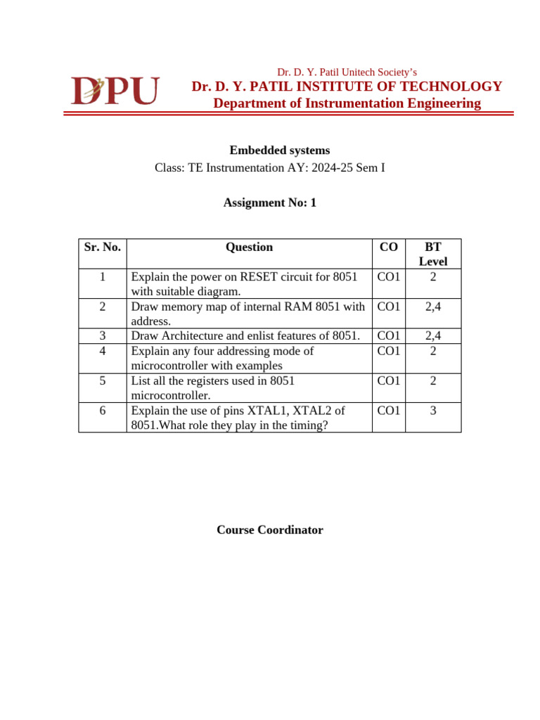 Assignment One of Ems TE | PDF
