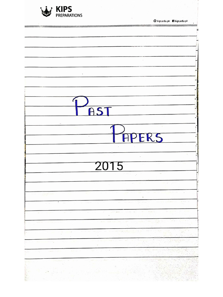 UET 2015 math Past papers 1 | PDF