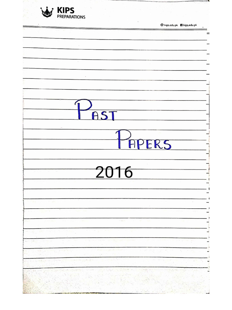 UET 2016 Math Past Paper | PDF