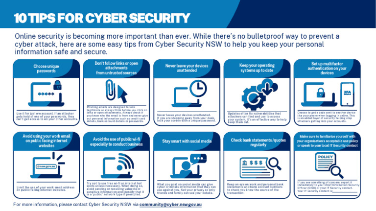 top-10-cyber-security-tips | PDF | Security | Computer Security