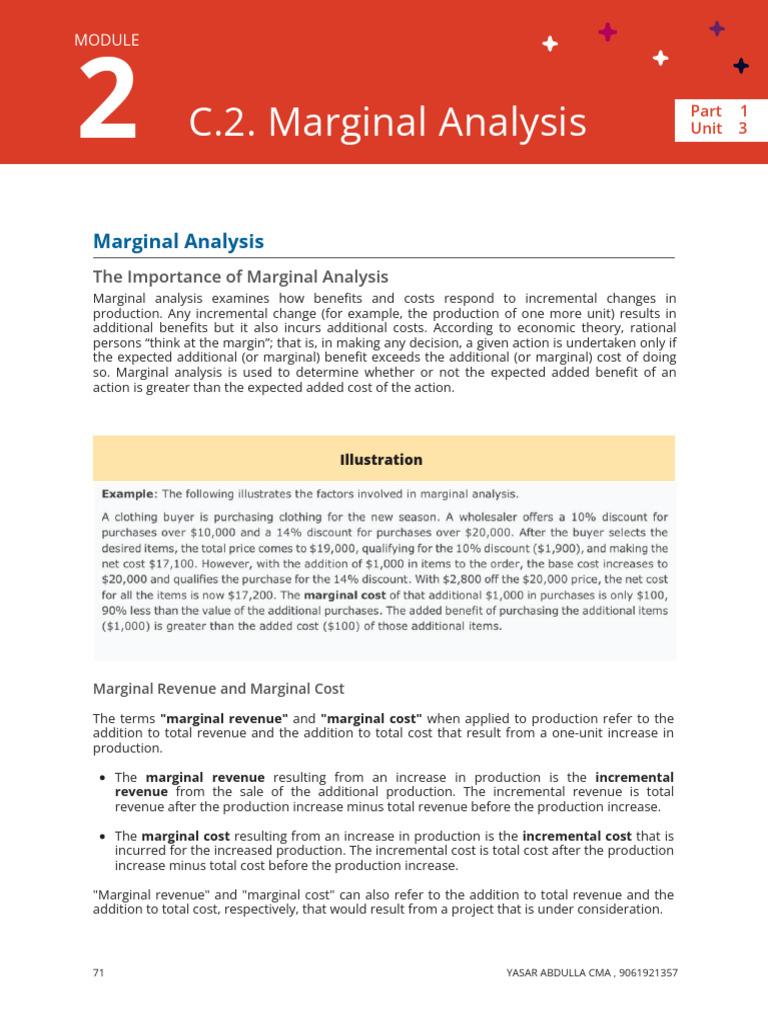Marginal Analysis | PDF | Monopoly | Oligopoly