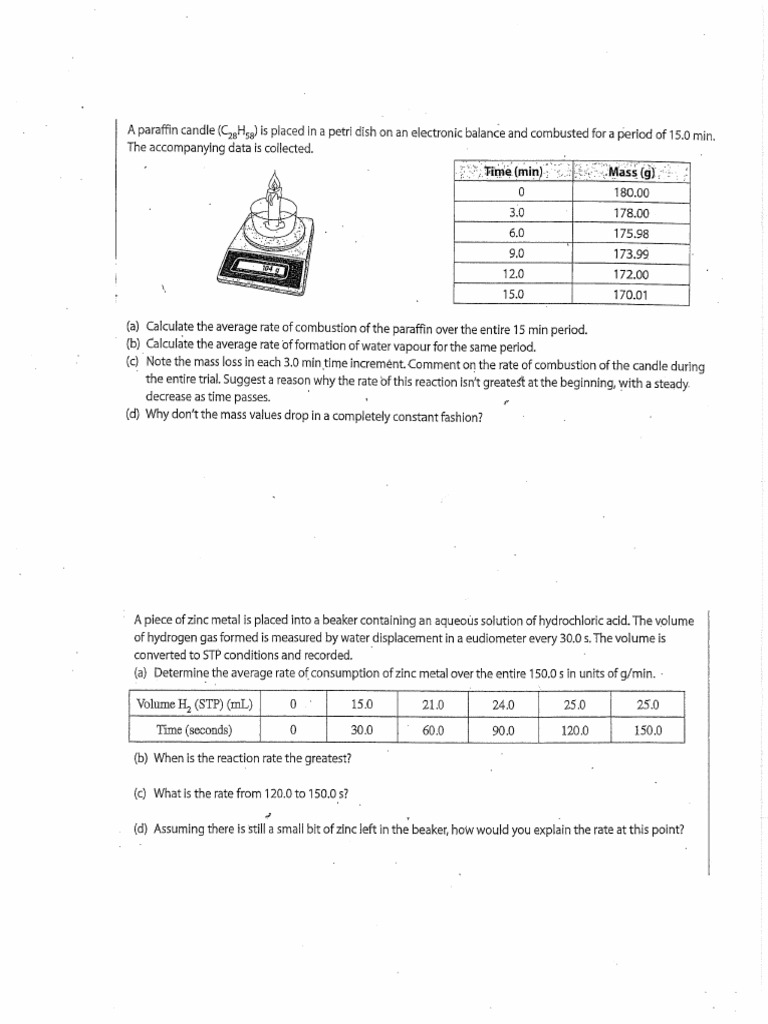 Stations Calculating Rate and Stoich | PDF