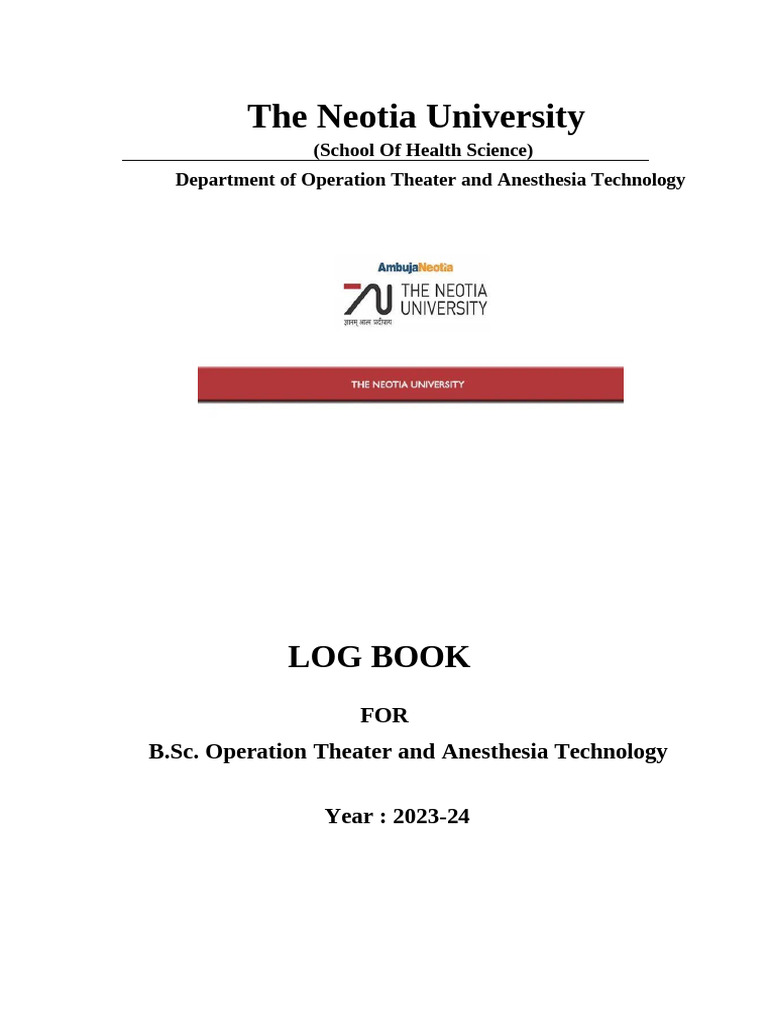 BOTAT Logbook Format (1) (1) SAMIR | PDF | Surgery | Medicine