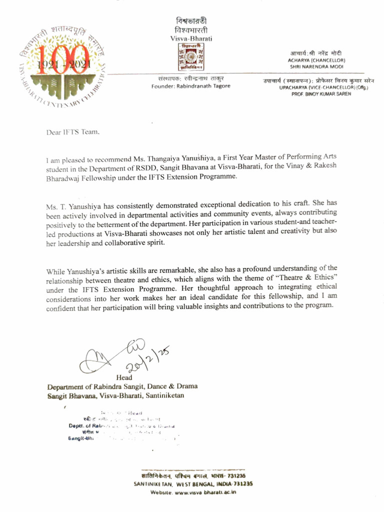 Recommendation (HOD) | PDF