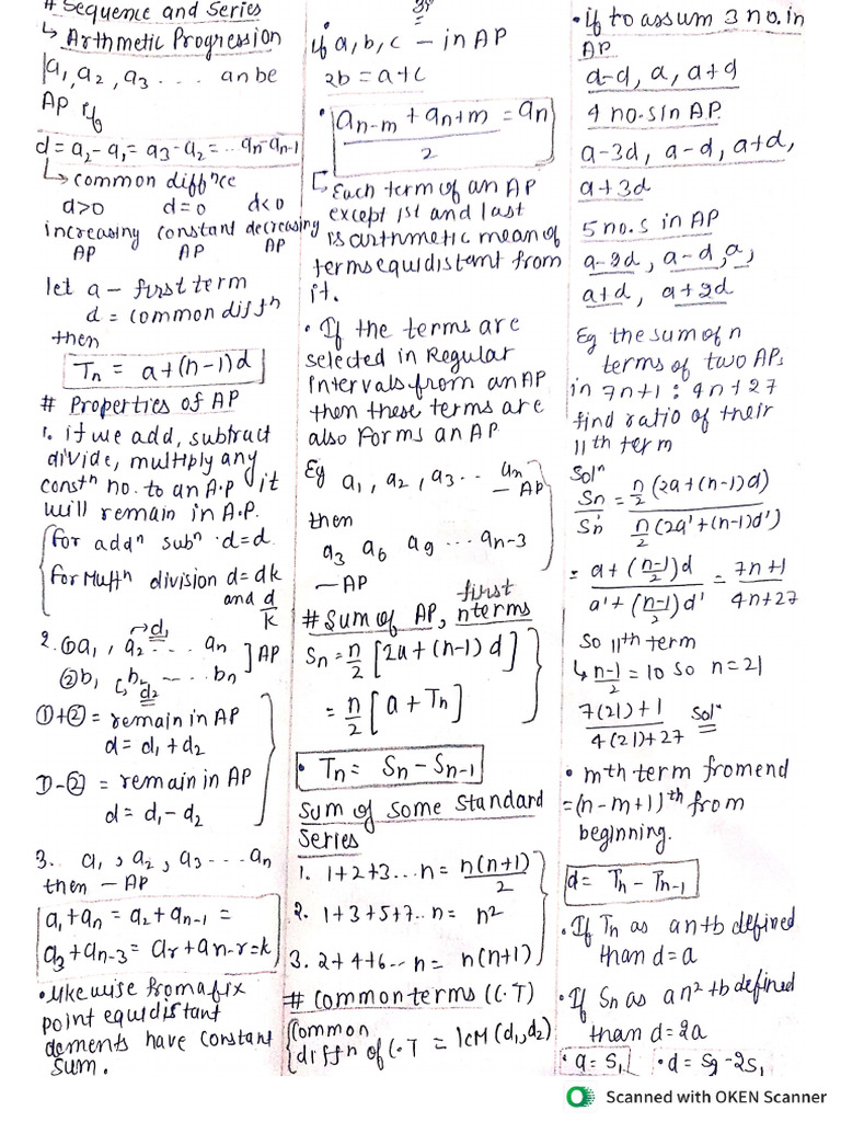 Sequence and Series | PDF