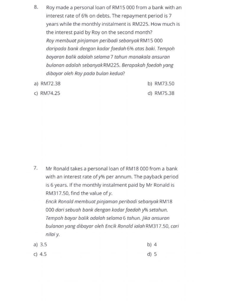 Calculation Questions | PDF