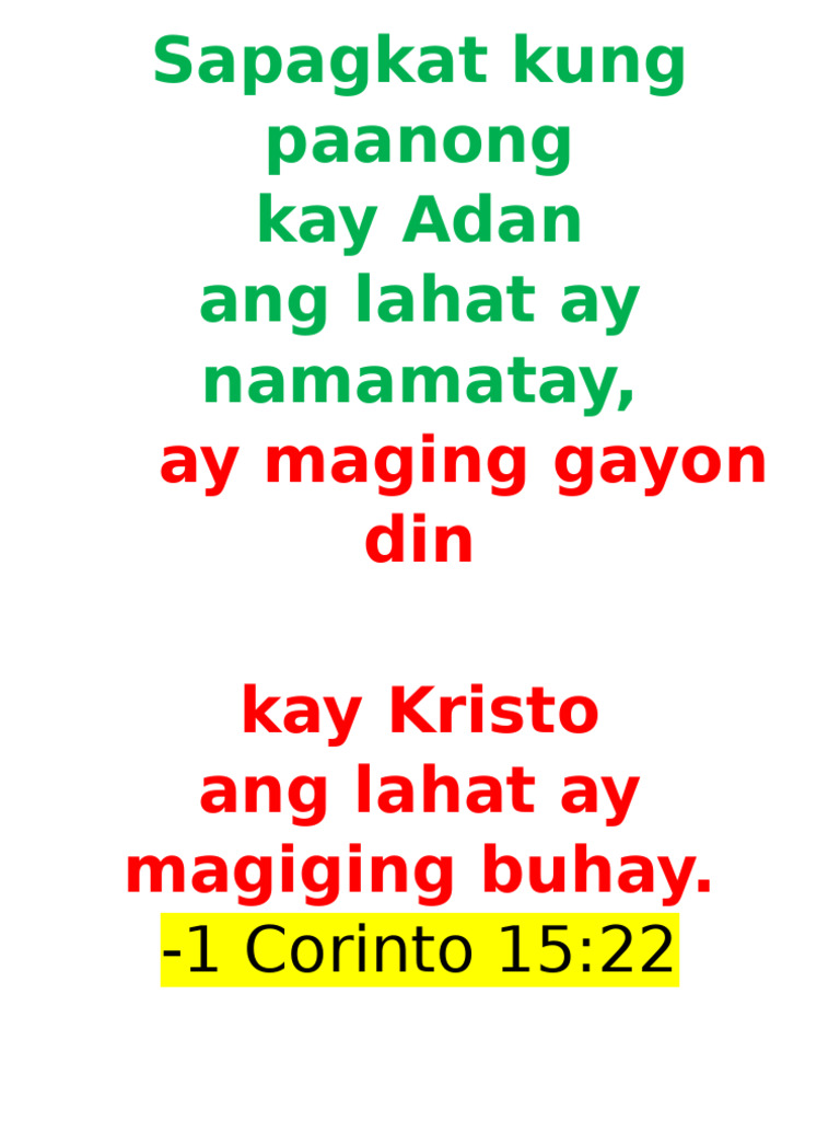 01-Adam and Eve-Memory Verse | PDF