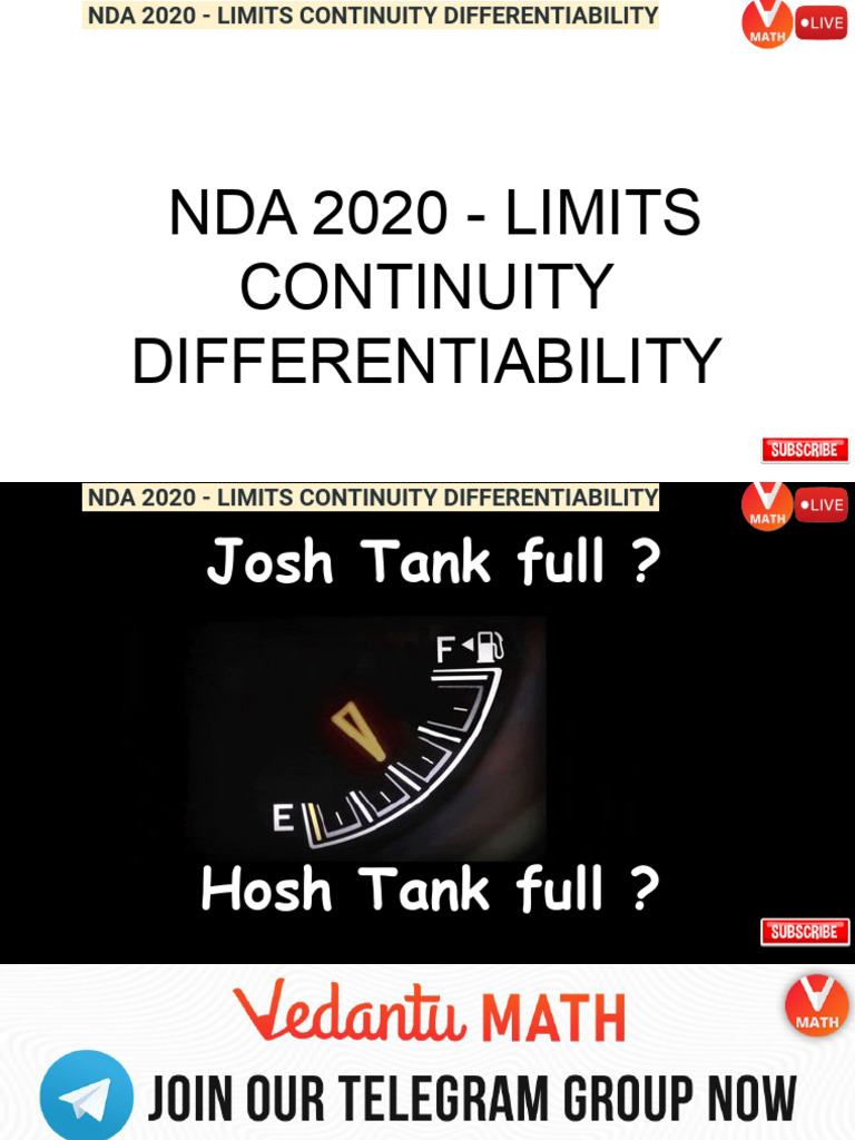 Nda+2020+ +Limits+Continuity+Differentiability | PDF | Derivative | Function (Mathematics)