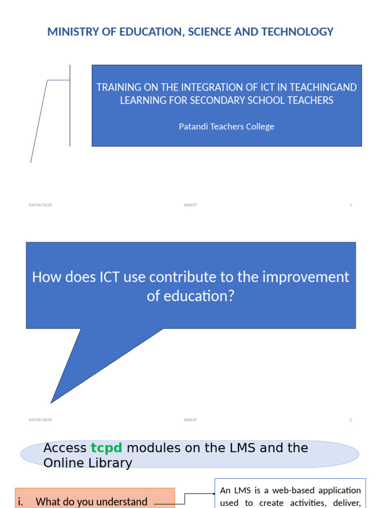 The Use of LMS and Online Library | PDF | Educational Technology | Computing