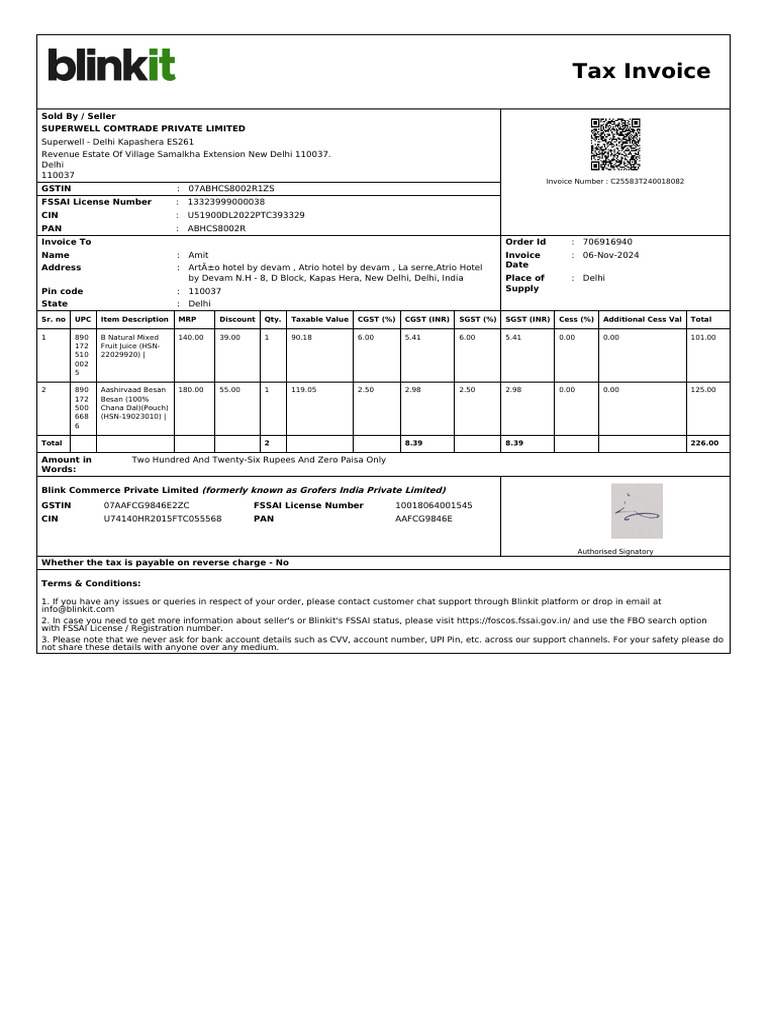 ForwardInvoice_ORD539869979 | PDF | Invoice | Taxes