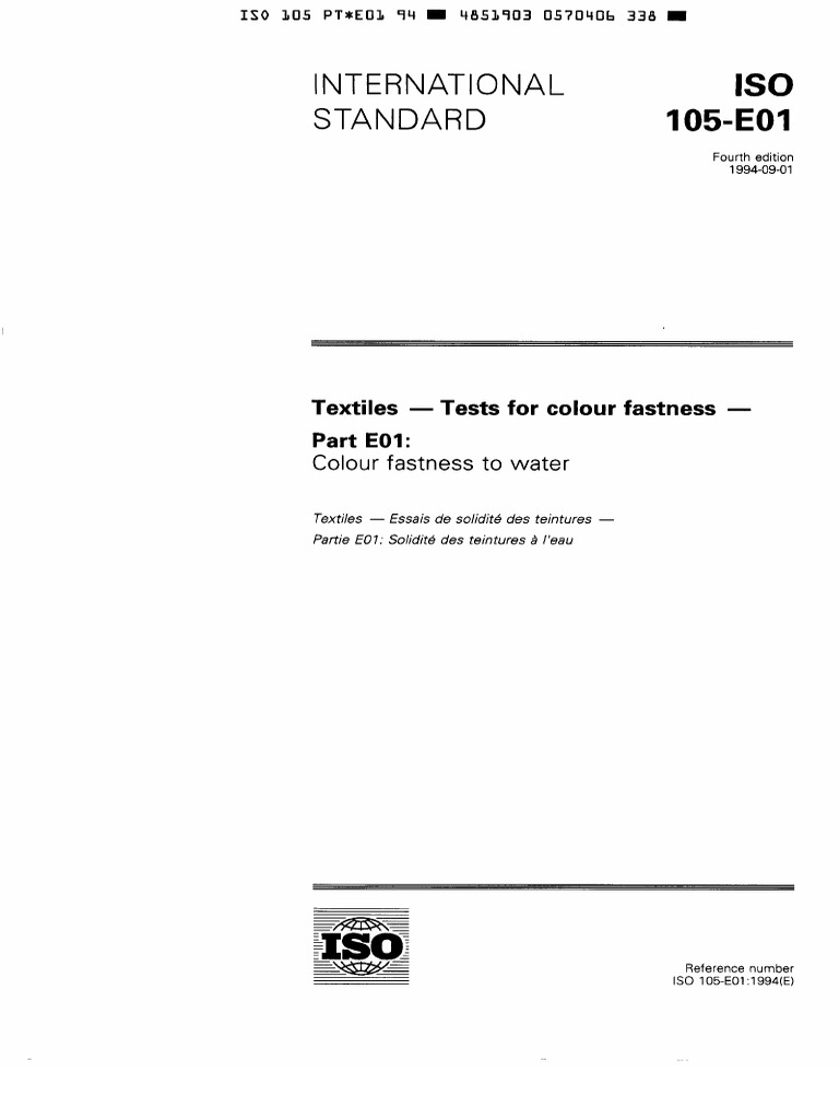 BZ-ISO-105-E01. | PDF